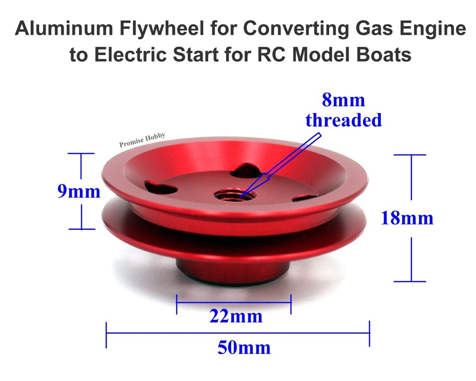 Aluminum Flywheel for Converting Gas Engine to Electric Start for RC ...