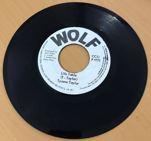 TYRONE TAYLOR LIFE TABLE WOLF 7” COLLECTORS HEAVYWEIGHT ORIG ROOTS ...