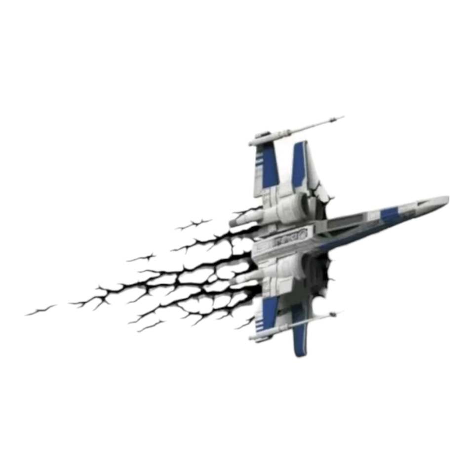 Disney Star Wars 3DLightFX X-Wing 3D Deco LED Wall Light White/Blue ...