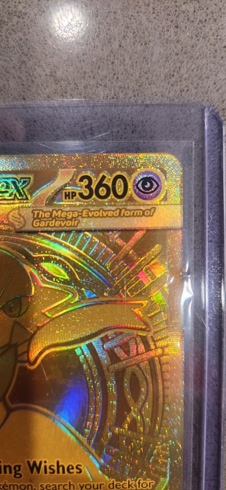 Pokemon Mega Evolutions Mega Gardevoir EX 187/132 Mega Hyper Rare Gold ...