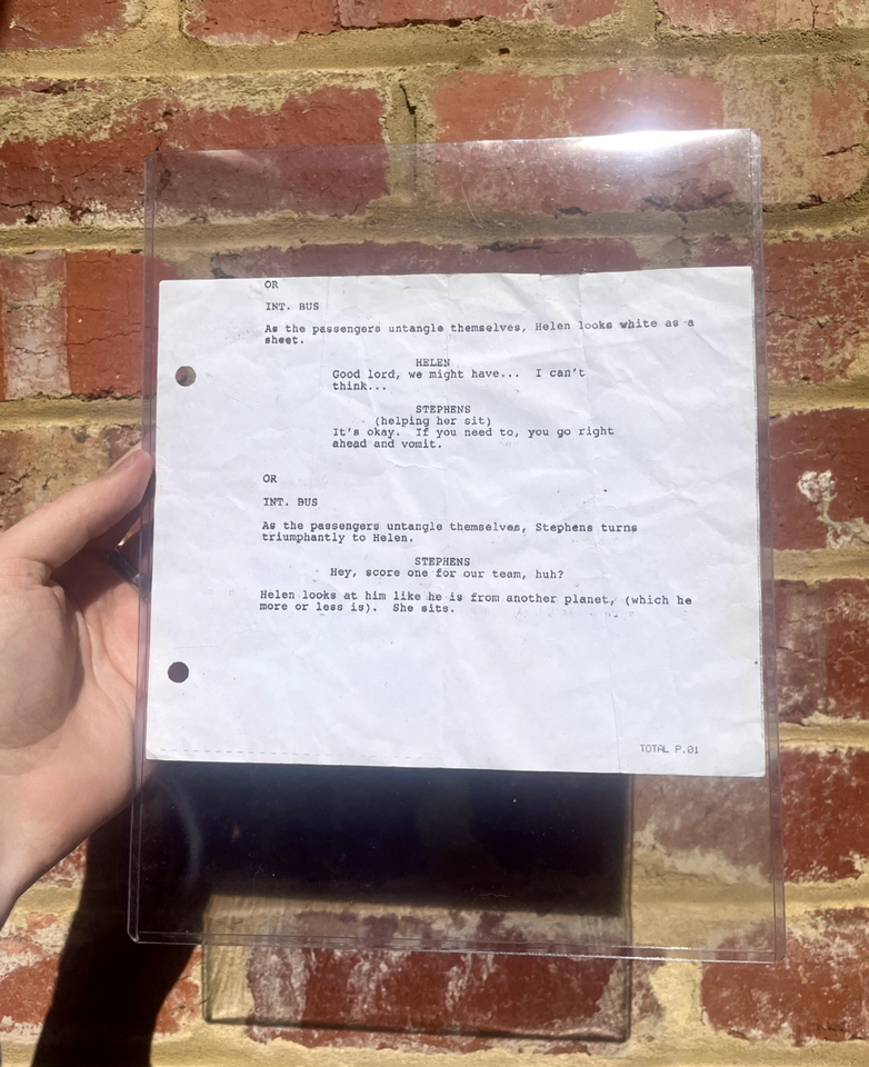 Speed (1994) Production Used Handbag & Script Page – Beth Grant – COA ...