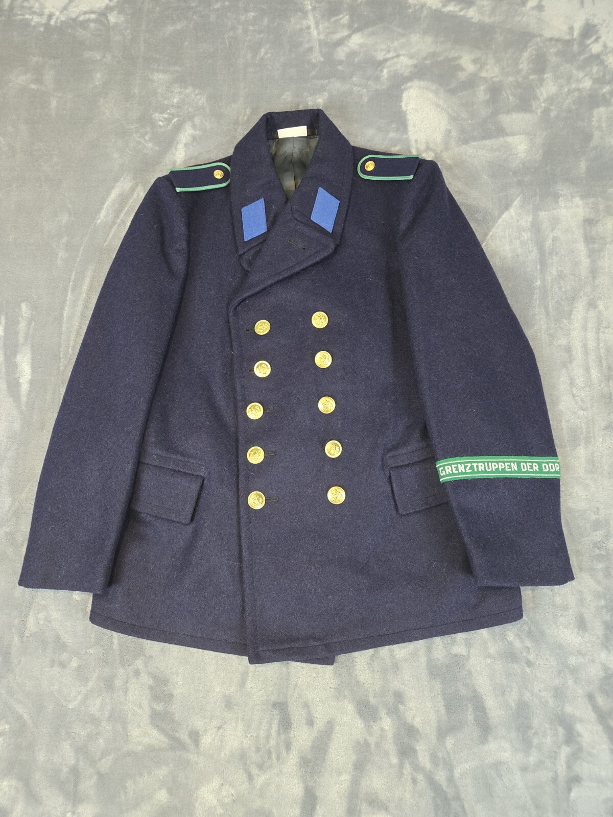 East German Navy Wool Uniform Tunic Jacket Pea Coat NVA DDR Original ...