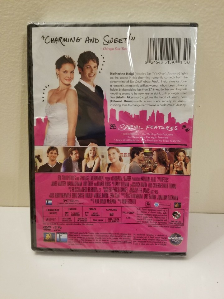 27 Dresses (DVD, 2008, Full Screen) NEW 24543515975| eBay