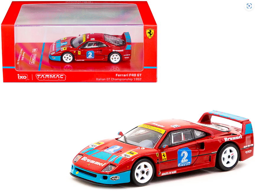 Ixo Tarmac Works 1:64 Ferrari F40 GT Italian GT Championship 1992 ...