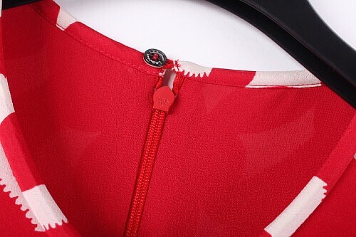 New LK Bennett Montana Red Sai Printed Silk Dress Size UK 14 | eBay UK