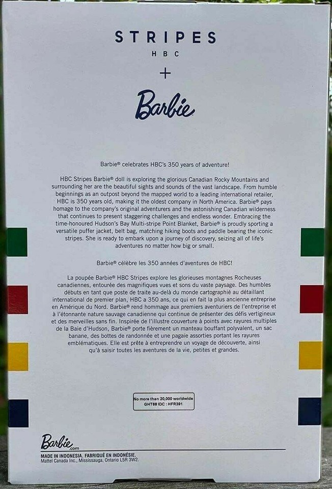 Barbie Signature STRIPES HBC Hudson's Bay Canada 2020 Limited Edition ...