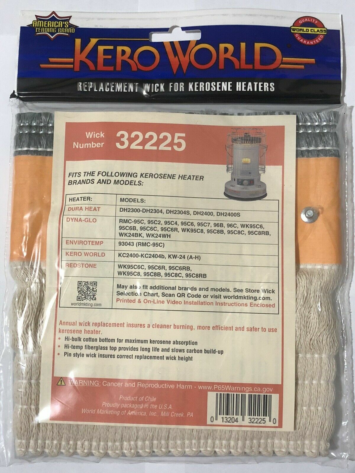 Envirotemp RMC-95C Wick # 32225 Dyna Glo RMC-95C Wick Kero World Wick ...