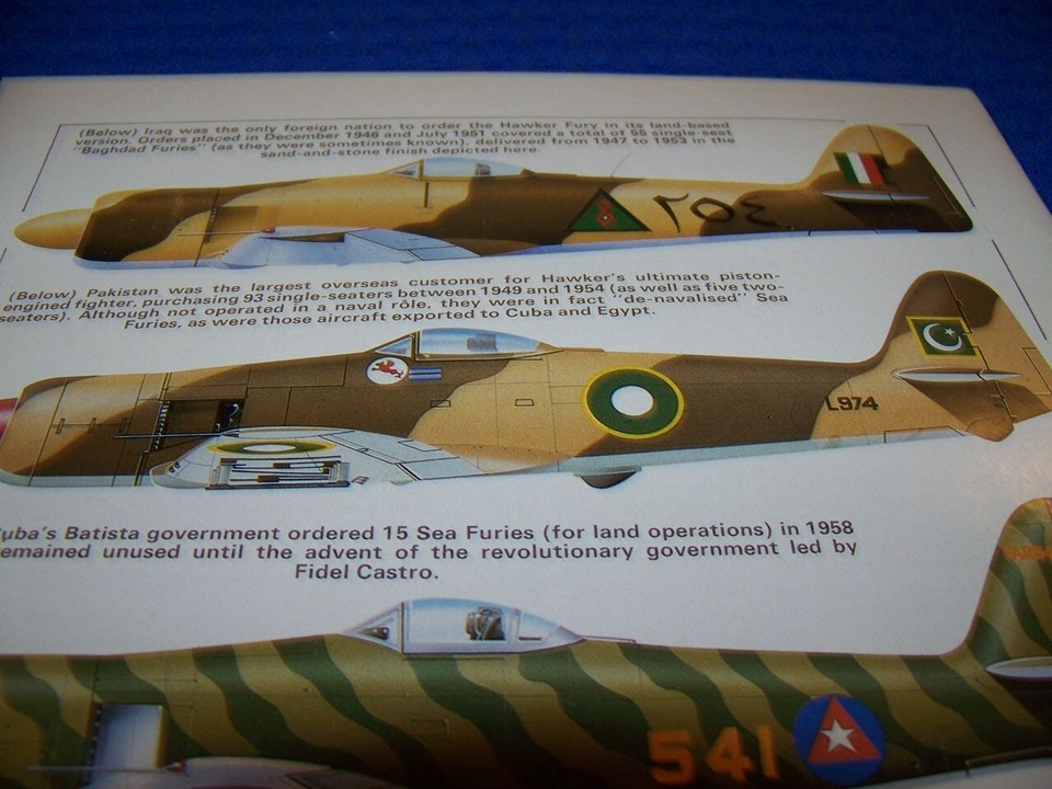 HAWKER SEA FURY VARIANTS....5 FULL COLOR PROFILES..RARE! (995HH) | eBay