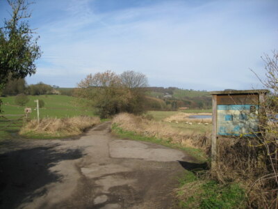 Photo 6x4 Wyver Lane Belper Signs can be seen for Wyver Farm and Wyver ...