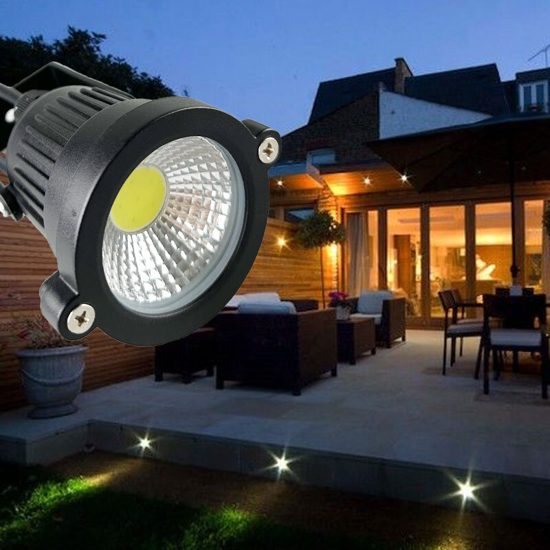 10X 12V 5W Spot Landscape Light IP65 Spotlight Cool/Warm White LED COB Lamp | eBay