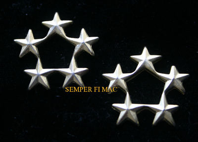2 TWO GOLD 5 FIVE STAR GENERAL PIN US ARMY AIR FORCE NATO O-10 ...