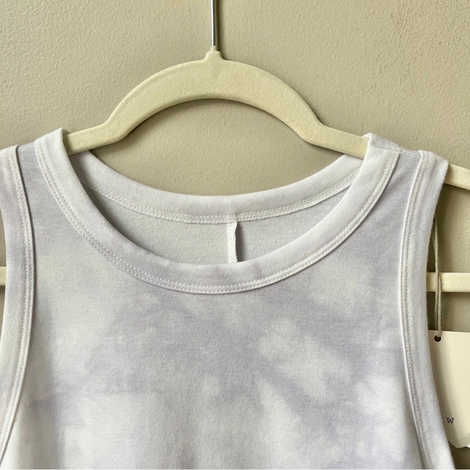 A New Day Tank Dress Women's Small New NWT Lilac Purple White Tie Dye ...