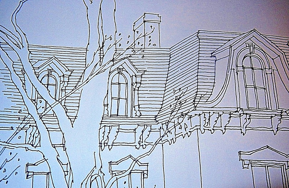 Richard Welling Hartford CT NEW ENGLAND HOME Signed ART INK Print 1987 ...