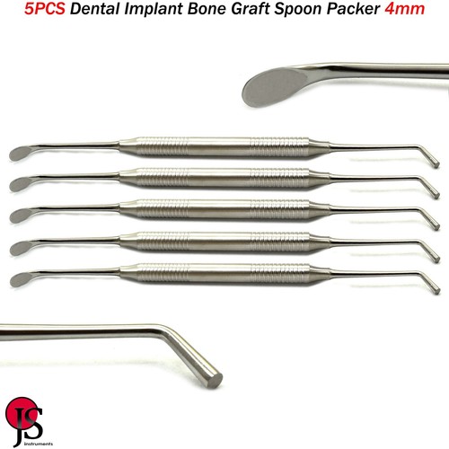 5PCS Dental Implant Bone Graft Scoop Packer Carrier Plugger Grafting ...