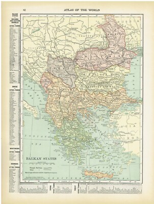 1900-Now - Map Of Balkan