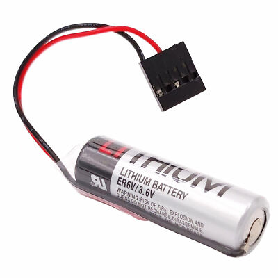 Toshiba ER6V/3.6V ER6VC3N 2000mAh CNC PLC Battery with JAE5PIN plug for ...