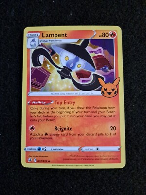 Pokémon TCG Lampent Promo (Trick or Trade Halloween) 032/192 | eBay