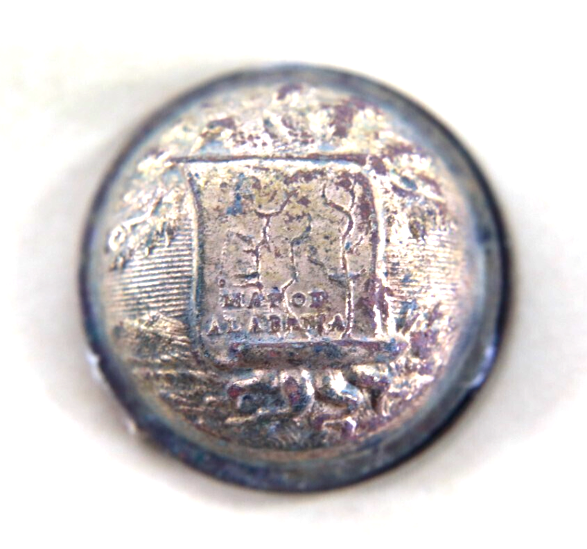 US Civil War Confederate Alabama Map Officer Coat Buttons & Cuff / Kepi ...