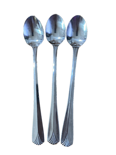 Cambridge KARLA Stainless Iced Tea Spoons Flared Plume Tip 7" Lot of 3 ...