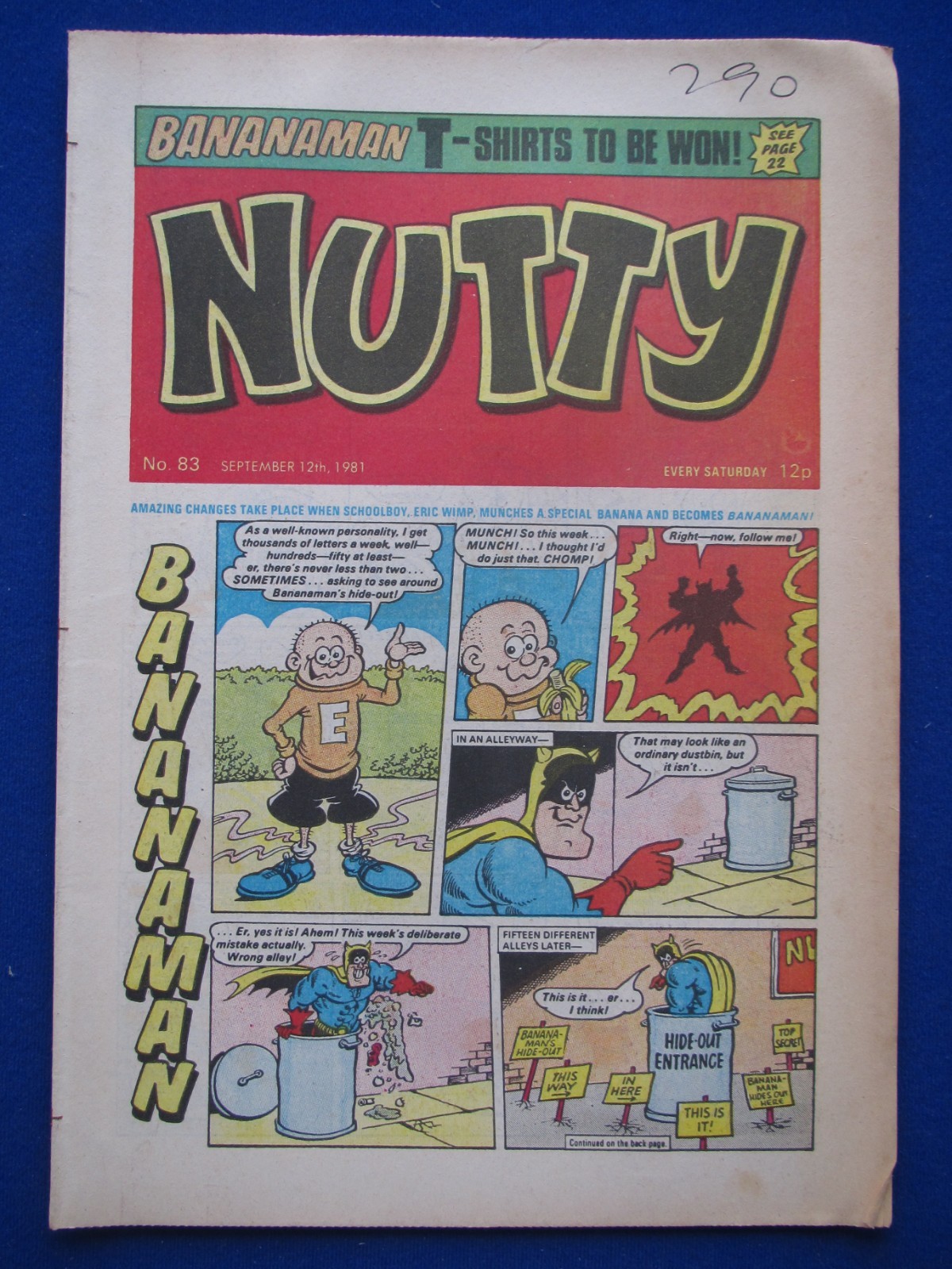 NUTTY Comic : 1980 - 1985 - Choose which issues you need !... Bananaman ...
