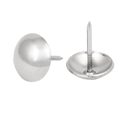 16mm Dia Drawing Pin Upholstery Nail Thumb Tack Pushpin Silver Tone ...