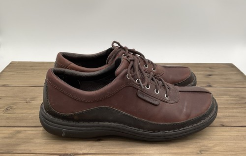 Merrell Sojourn Redwood Shoes Men's Comfort Oxford Lace Brown Leather ...