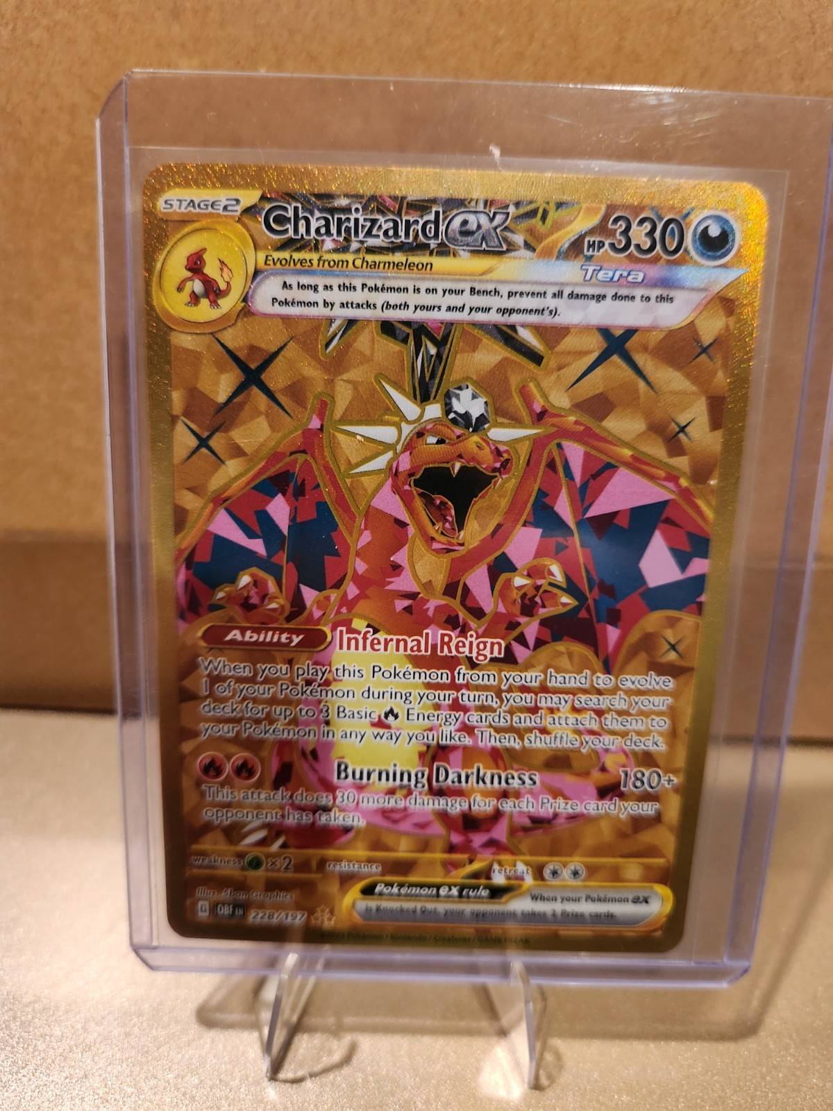 Charizard ex 2023 Scarlet & Violet: Obsidian Flames #228/197 Hyper Rare ...