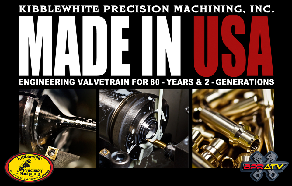 YFZ450 YFZ 450 KIBBLEWHITE +1mm Intake Valves Exhaust Valve Ti Spring ...