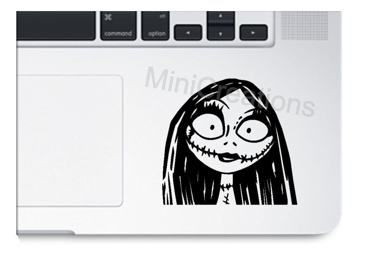 Nightmare Before Christmas Jack and Sally - Vinyl Decal Set Trackpad ...