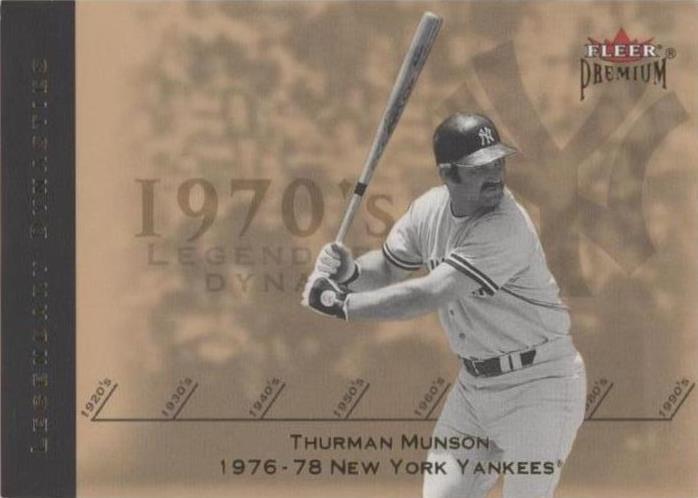 2002 Fleer Premium - Legendary Dynasties Thurman Munson #24 LD Gold ...