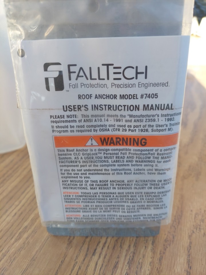 Falltech Roof Anchor 7405 | eBay