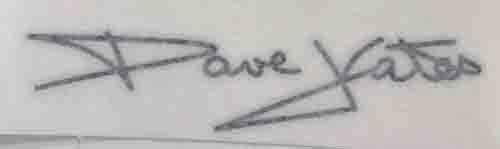 Dave Yates signature | eBay