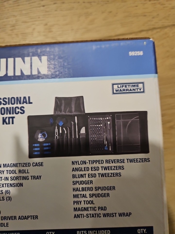 Quinn 87pc Professional Electronics Repair Kit -Magnetized Bit Holder ...
