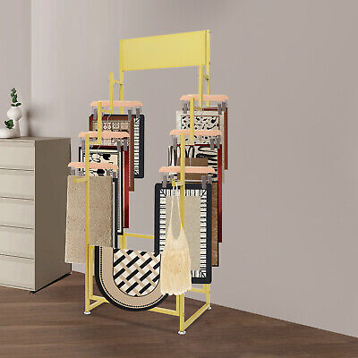 Carpet Display Rack, Floor Standing Carpet Display Stand Organizer ...