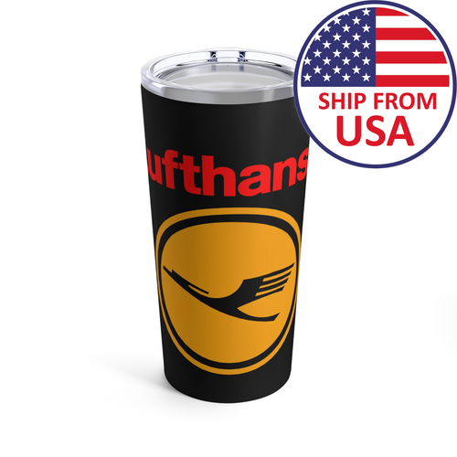 Lufthansa Airlines Black 20oz Stainless Steel Tumbler Cup Mug | eBay