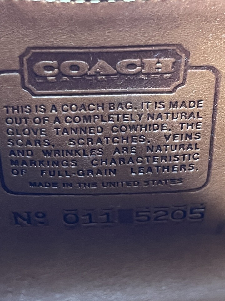 Vintage Coach Devon CrossBody British Tan Leather Shoulder Bag 9908 In ...