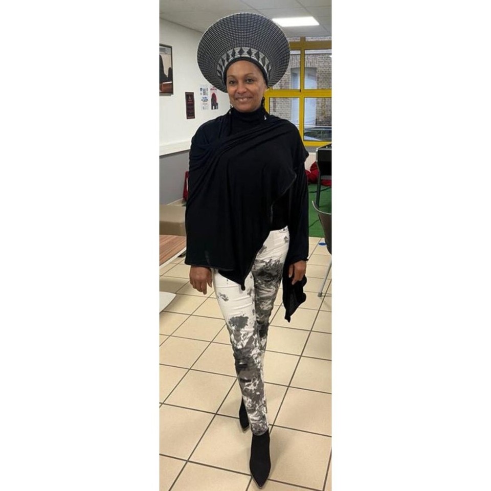 Black And White Large Zulu Hat | African Hat | Isicholo | African ...