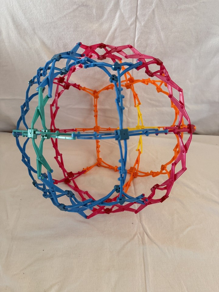 Hoberman Expanding Rainbow Mini Sphere Toy STEM Breathing Exercises 5.5 ...