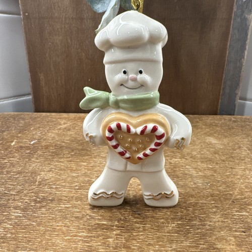Lenox 2014 Gingerbread Man Ornament Annual Christmas Peppermint Love ...