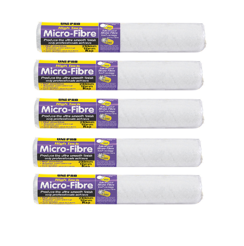 Roller Covers/ Pack of 5 Uni-Pro High Tech Micro Fibre Roller Covers ...
