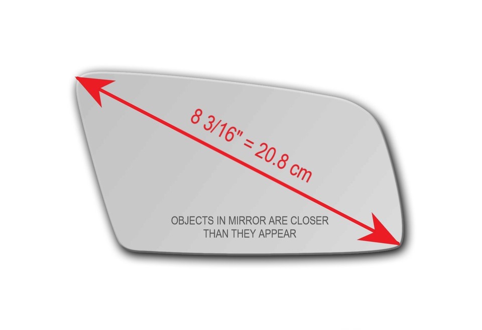 S-578R Replacement Mirror Glass for BMW E60 E61 E63 E64 Passenger Side ...
