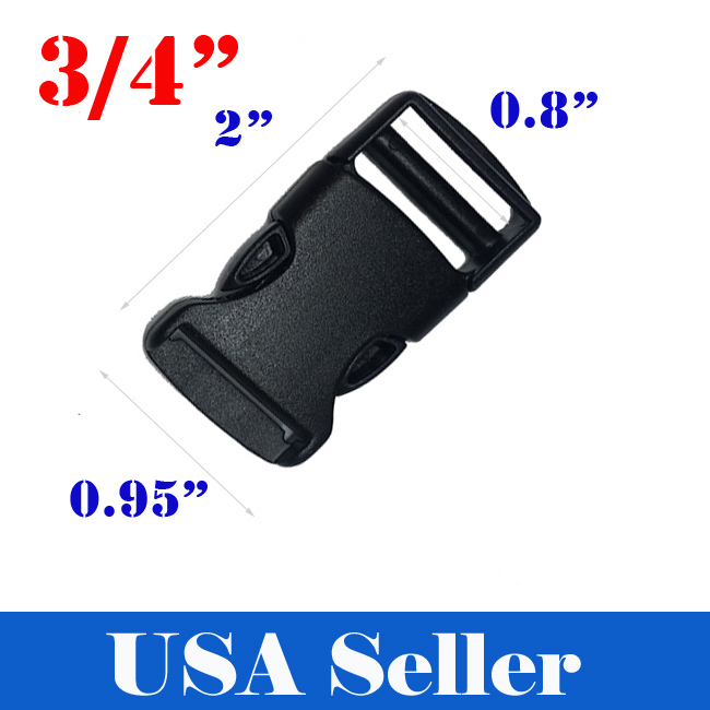 3/4" Inch 10 Yards PP Webbing Strap + 10 Buckle 10 Triglide Sewing Tool ...