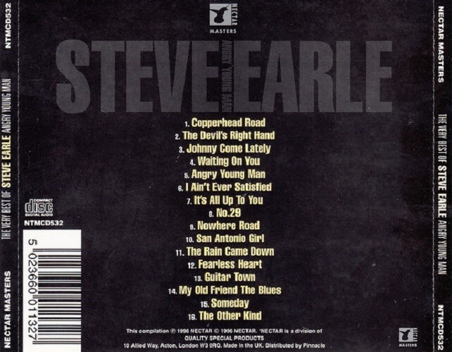 Steve Earle - Angry Young Man (The Very Best Of Steve Earle) (CD 1996 ...