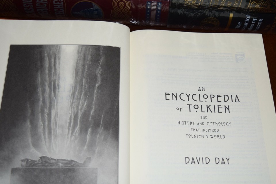 Encyclopedia of Tolkien David Day Mythology New Illustrated Leather ...