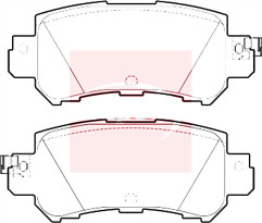 Apec PAD1916 Brake Pad Set for sale online | eBay UK