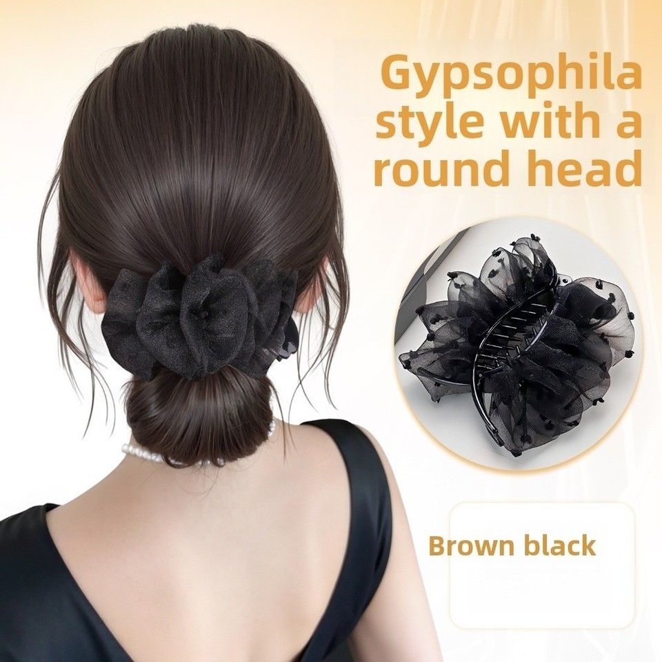 Synthetic Bun Head Wig Ribbon Wig Hair Clip New Hairpiece Women | eBay ...