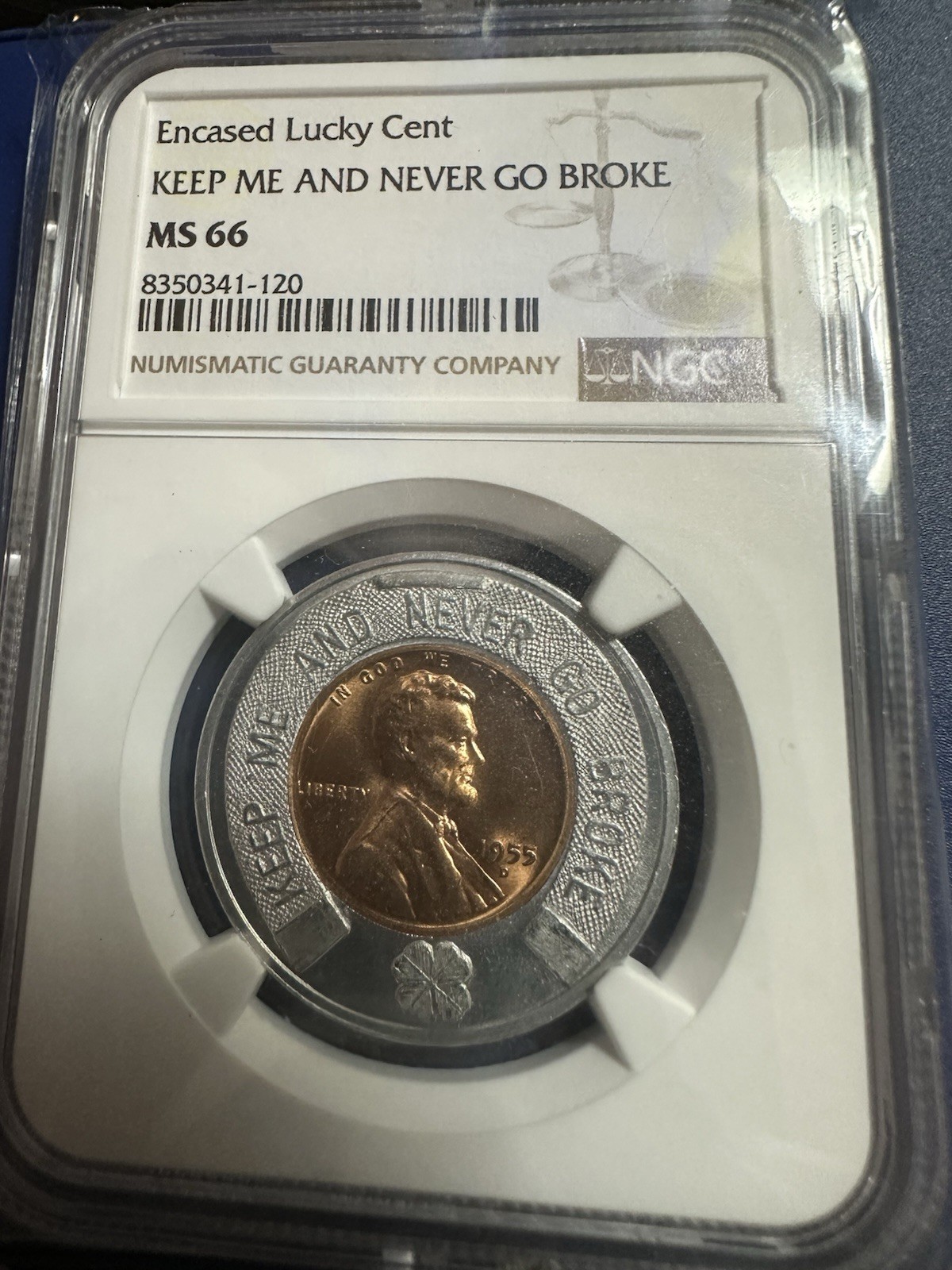 Encased Lucky Cent NGC Graded MS66 | eBay