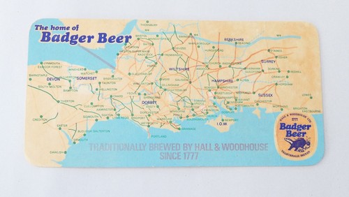 Vintage Badger Beer Postcard Hall & Woodhouse Collectable Southern ...