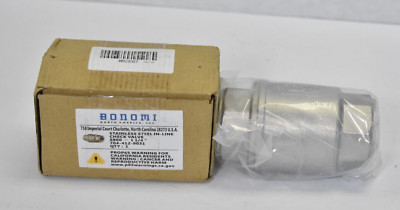 Bonomi Single Flow Inline Spring Check Valve 46CE67 Stainless Steel 1-1 ...