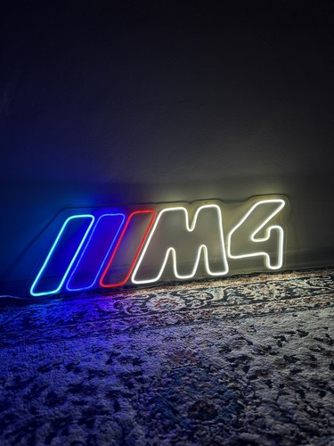 BMW 4 M Logo Neon Sign Bmw Logo Neon Light - Car Logo Neon LED Sign BMW ...